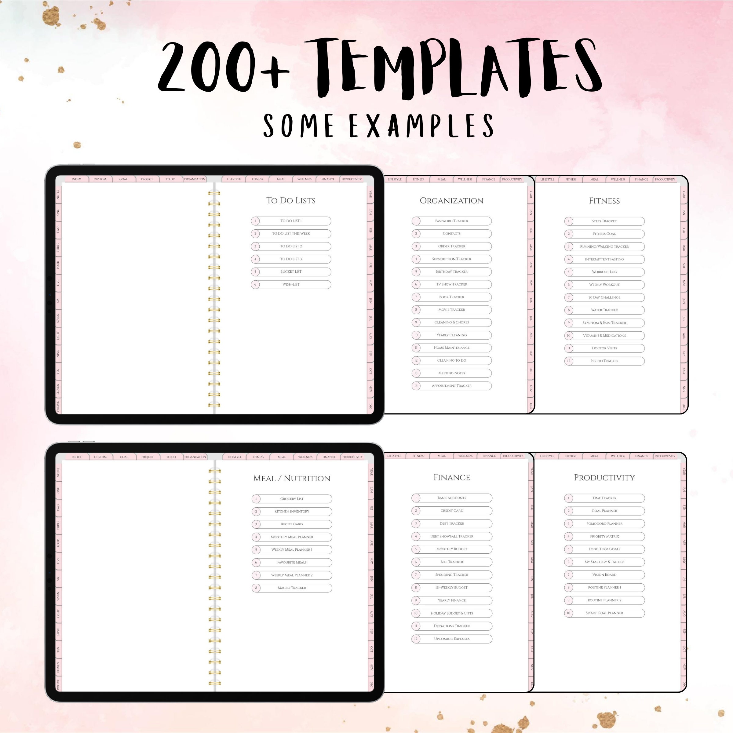 That Girl Digital Planner 2024-25 & Undated I Daily, Weekly, Monthly ...