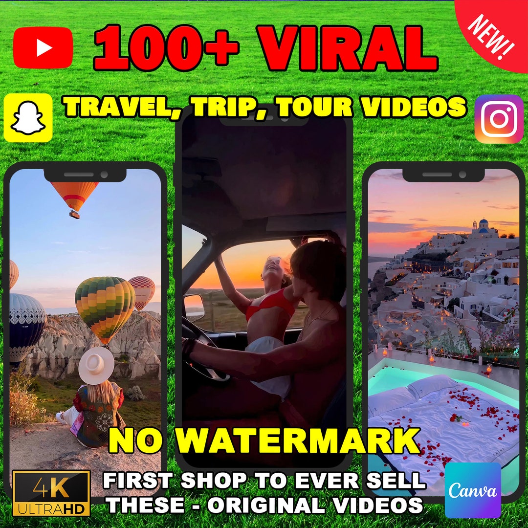 100+ Viral TRAVEL, TRIP, TOUR Vacation Summer Holiday Videos for Tiktok ...