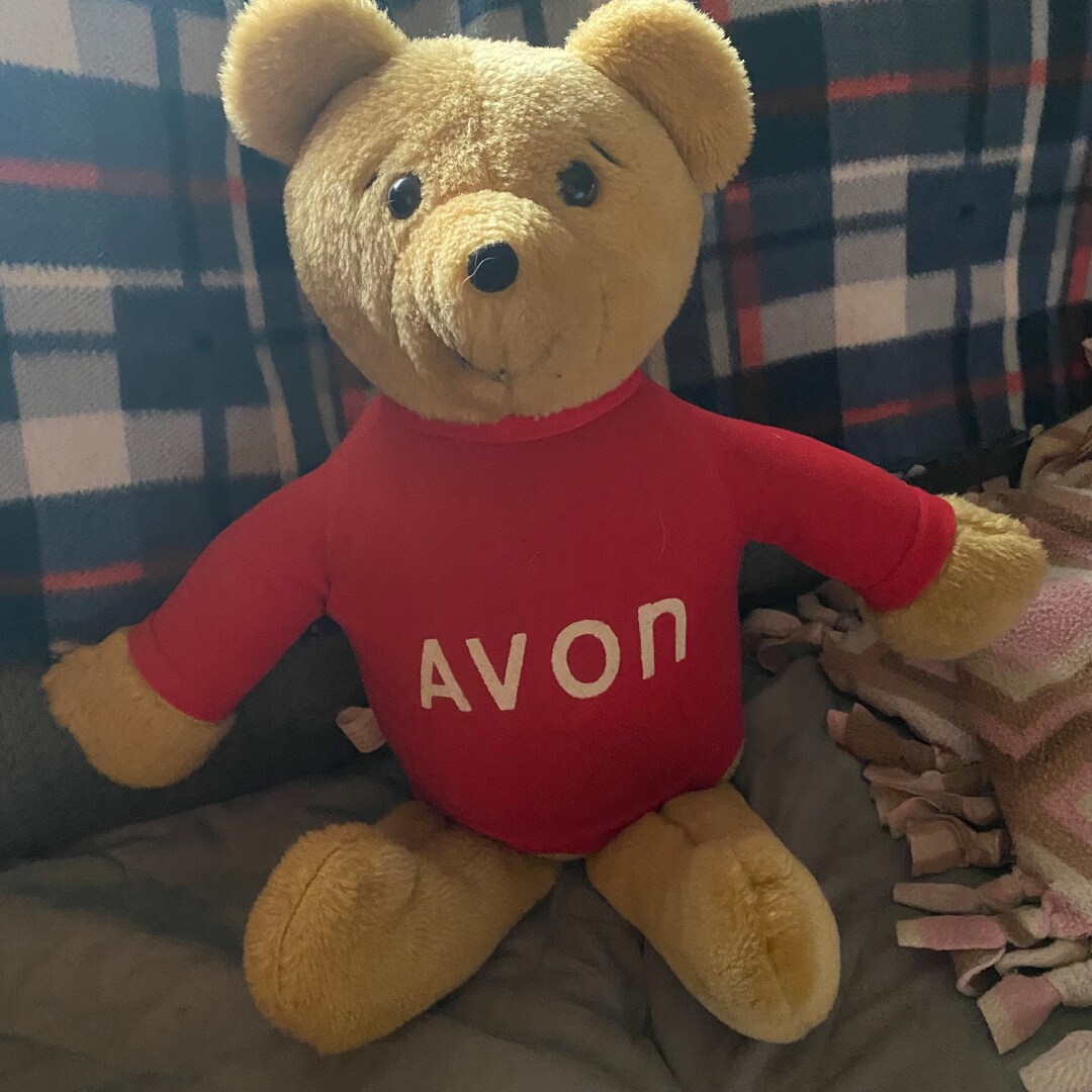 VINTAGE AVON Bear Representative Exclusive Plush Stuffed Bear Dan Dee ...
