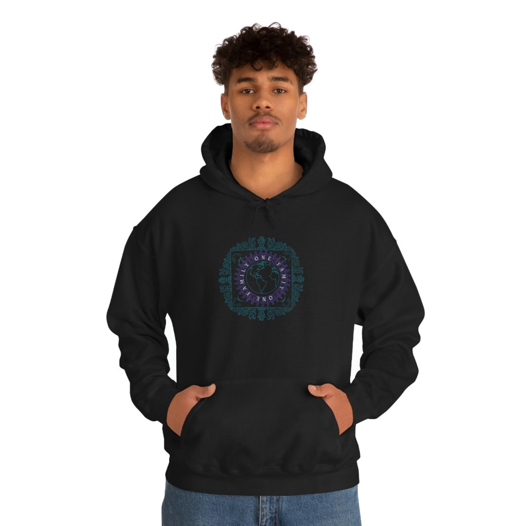 One Family-atlantis Rising Blend Hooded Sweatshirt - Etsy