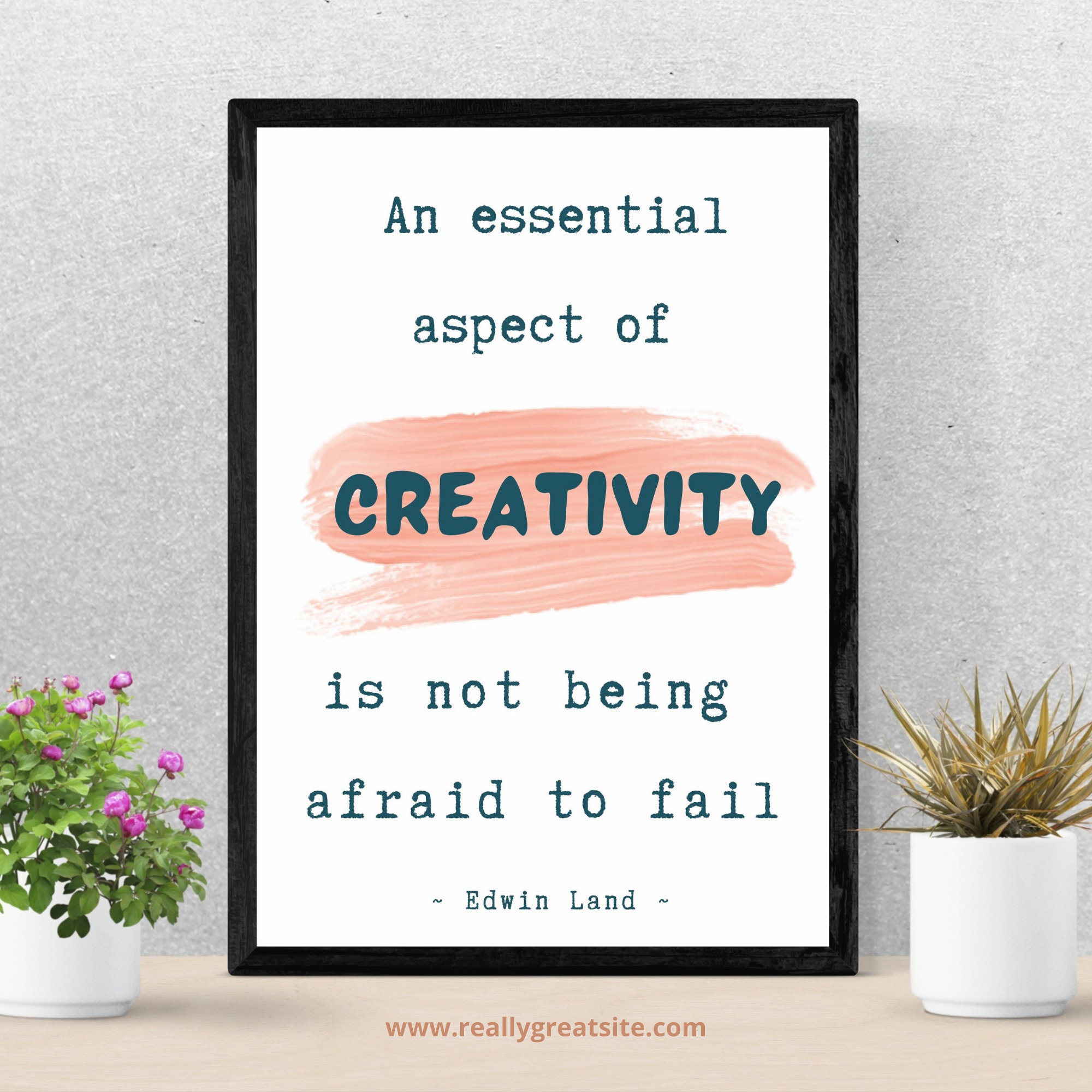 Creativity Quote | Motivational Quote | Follow Your Dreams | Digital ...