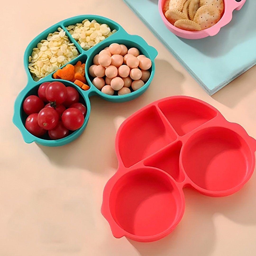 Baby Suction Plate, Childrens Dishes, Weaning Plate, Toddler Dinnerware ...