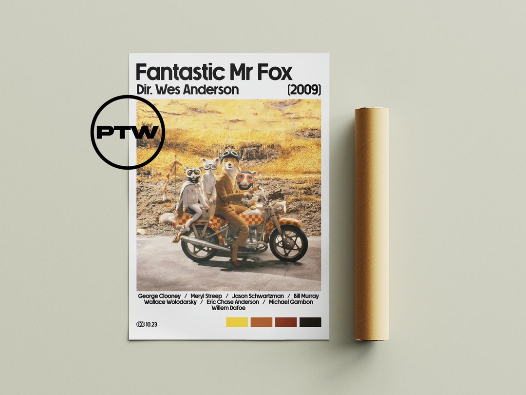 Fantastic Mr Fox Poster / Fantastic Mr Fox Print / Fantastic Mr Fox ...