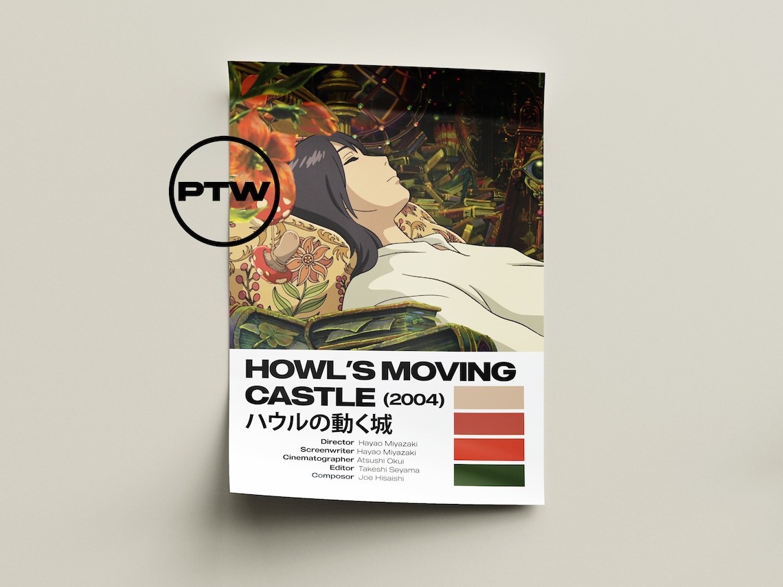 Howls Moving Castle Poster Set - Digital Download / Howls Moving Castle ...