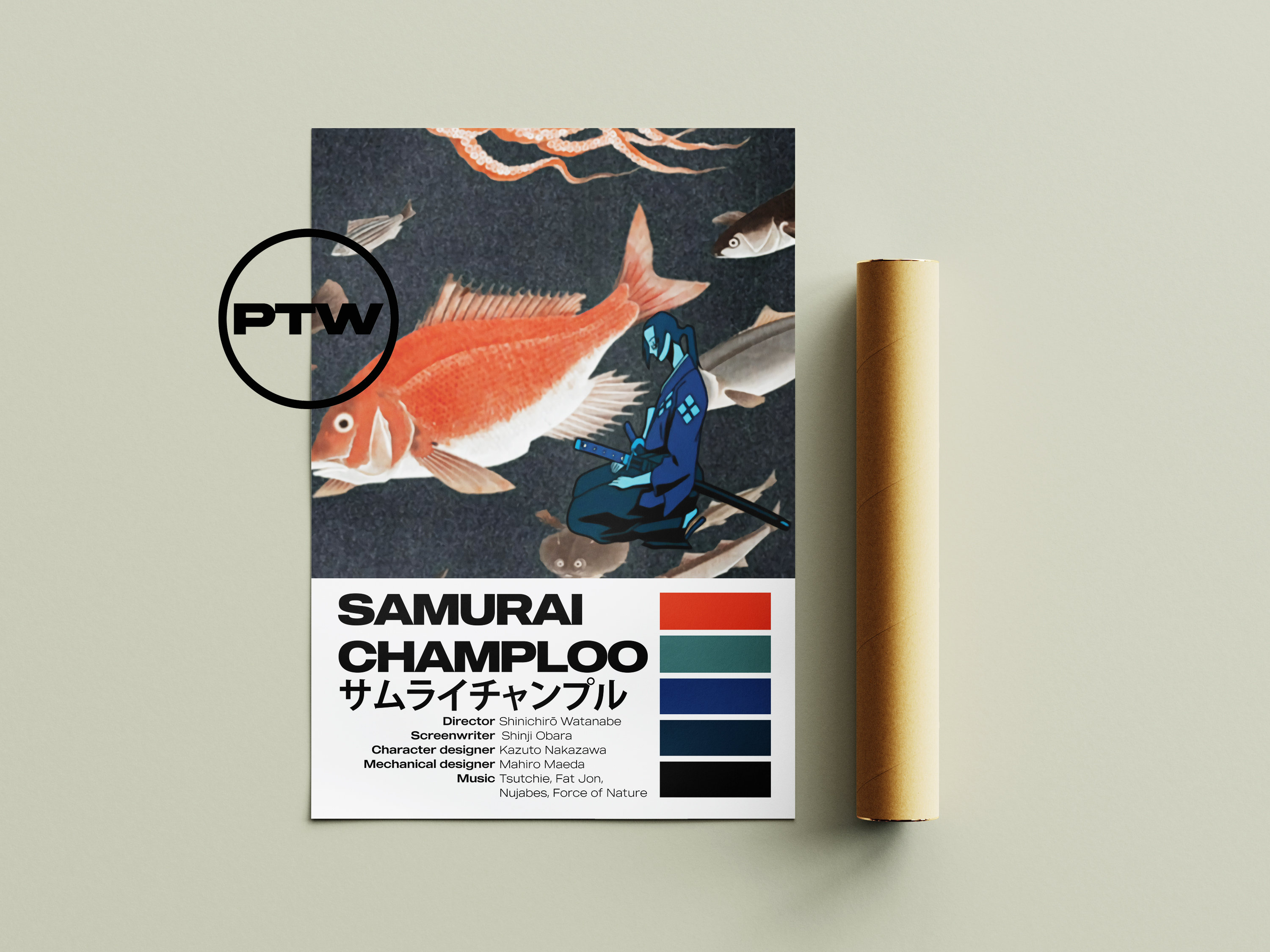 Samurai Champloo Poster / Samurai Champloo Print / Samurai Champloo ...