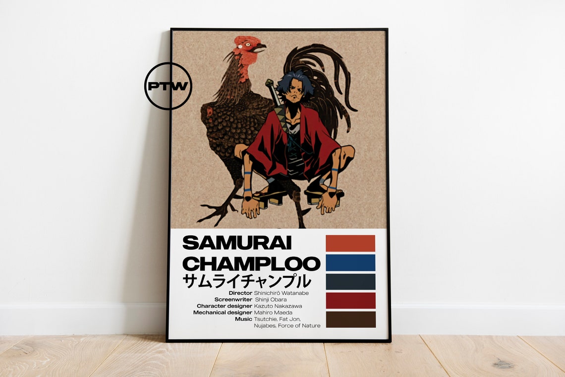 Samurai Champloo Poster / Samurai Champloo Print / Samurai Champloo ...