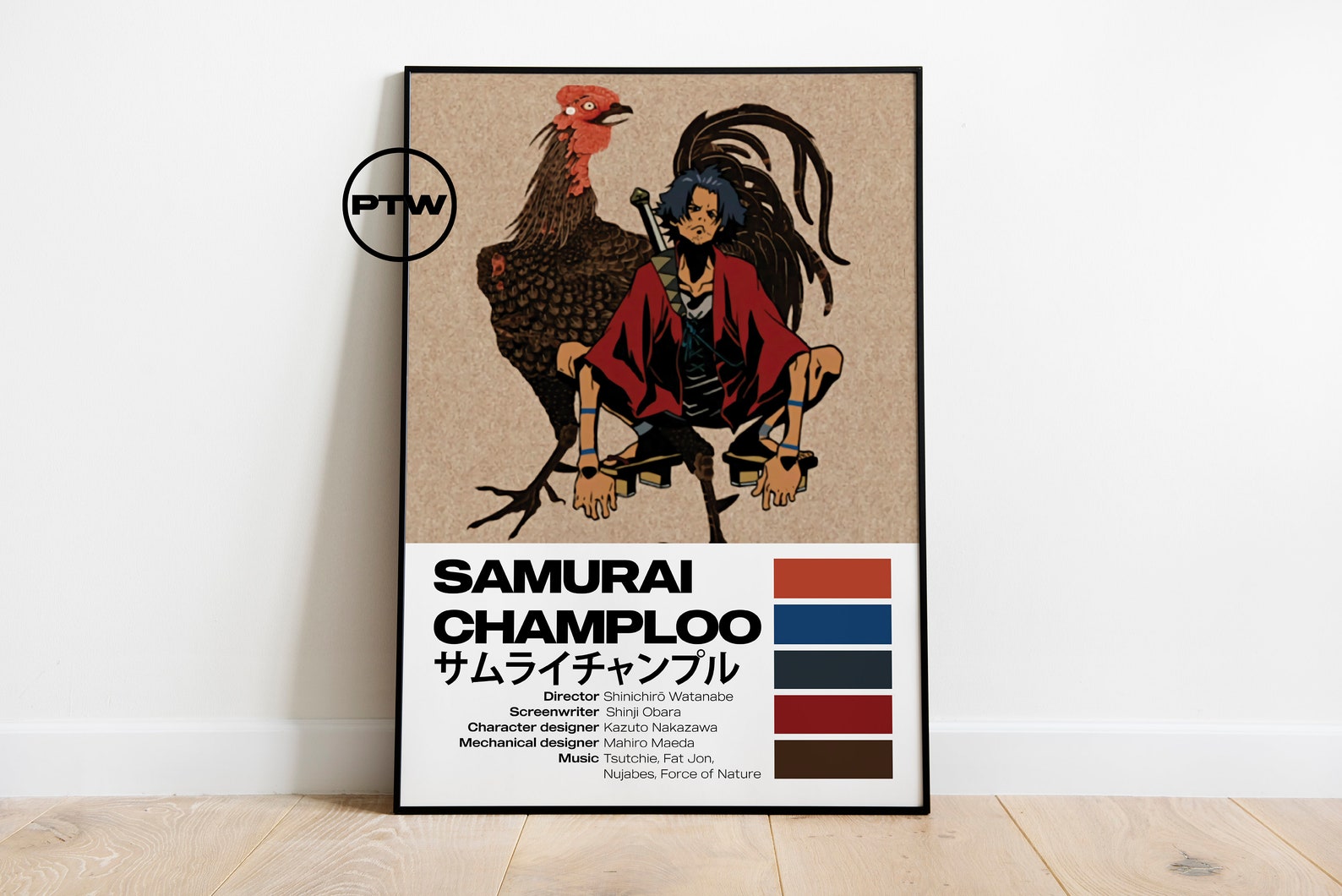 Samurai Champloo Poster / Samurai Champloo Print / Samurai Champloo ...