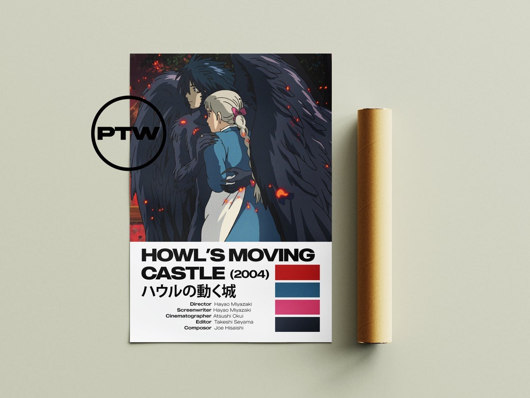 Howls Moving Castle Poster / Howls Moving Castle Print / Howls Moving ...