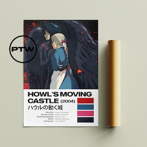 Howls Moving Castle Poster / Howls Moving Castle Print / Howls Moving ...