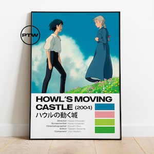 Howls Moving Castle Poster / Howls Moving Castle Print / Howls Moving ...