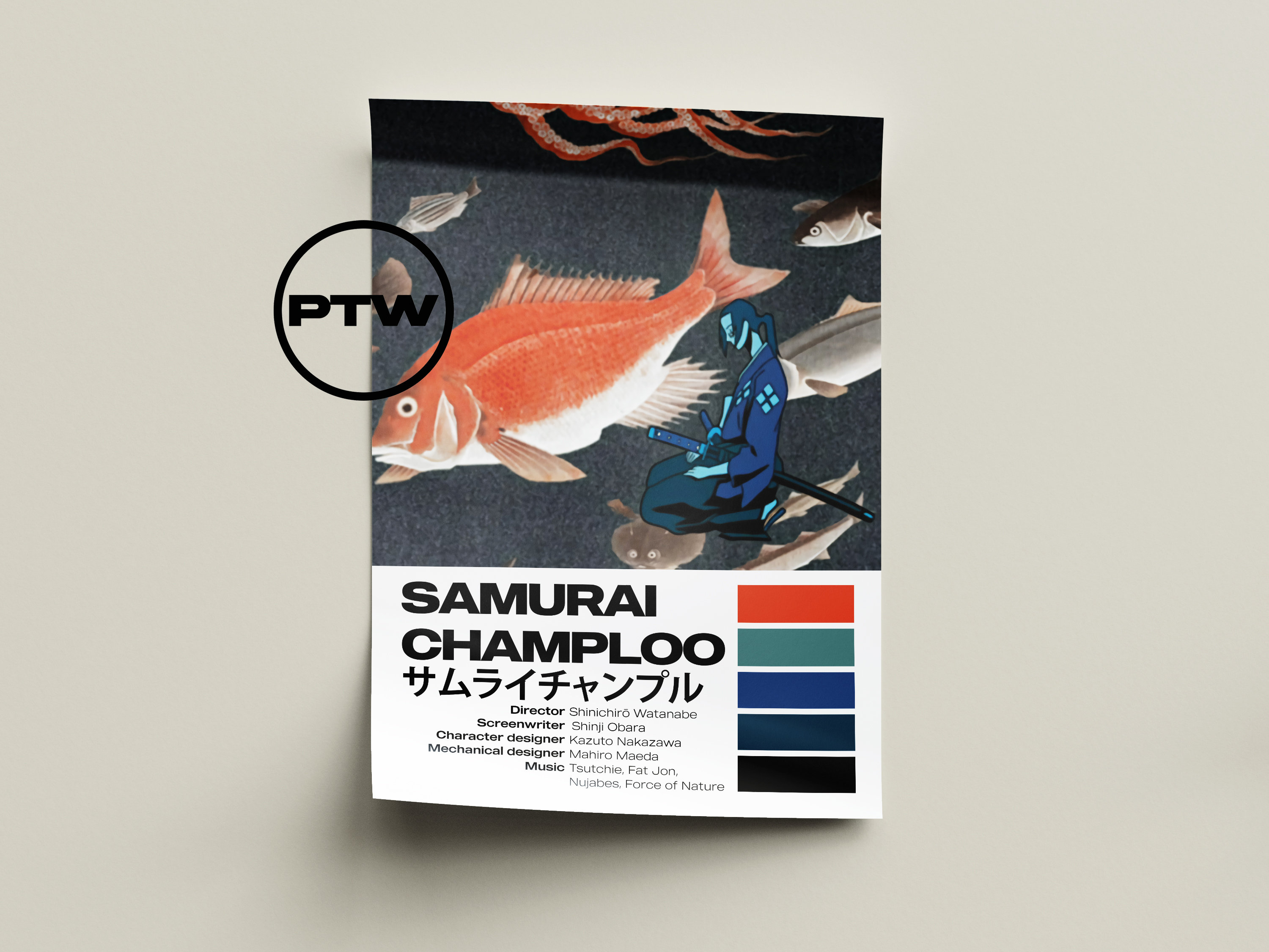 Samurai Champloo Poster / Samurai Champloo Print / Samurai Champloo ...