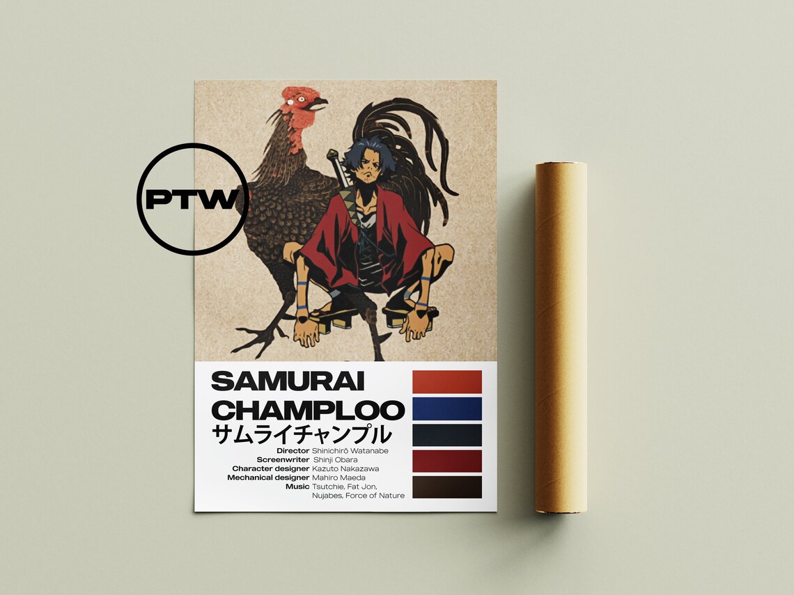 Samurai Champloo Poster / Samurai Champloo Print / Samurai Champloo ...