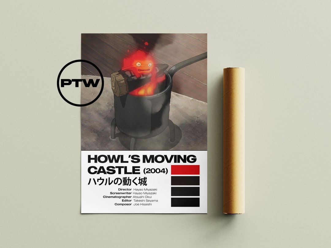 Howls Moving Castle Poster / Howls Moving Castle Print / Howls Moving ...