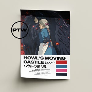 Howls Moving Castle Poster Set - Digital Download / Howls Moving Castle ...