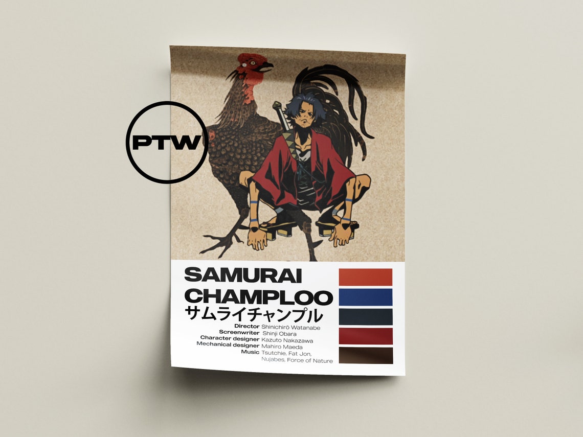 Samurai Champloo Poster / Samurai Champloo Print / Samurai Champloo ...