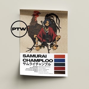 Samurai Champloo Poster / Samurai Champloo Print / Samurai Champloo ...