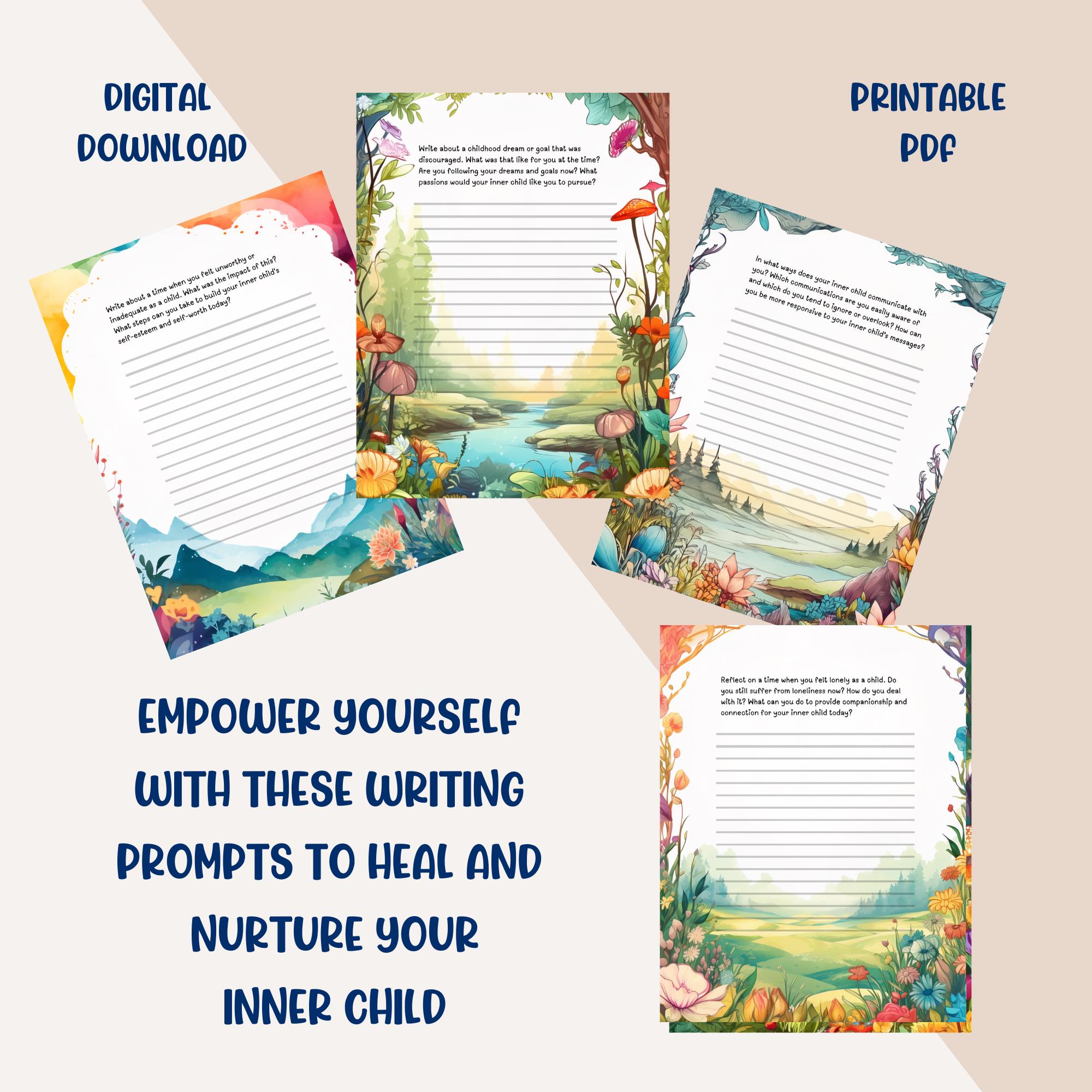 50 Heal Your Inner Child Writing Prompts Childhood Trauma Recovery ...