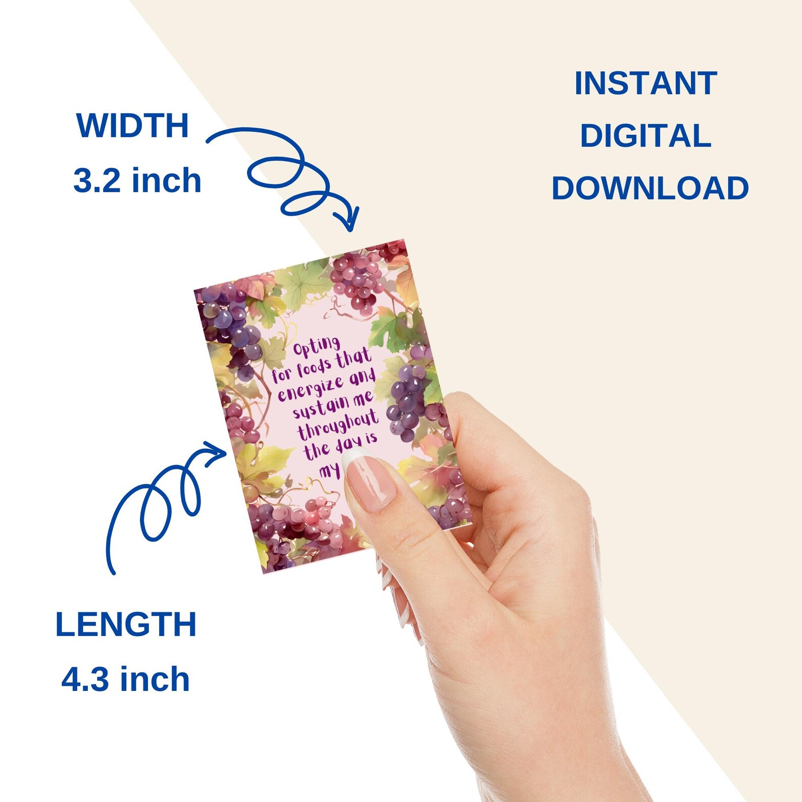 40 Healthy Eating Affirmation Cards Mindful Eating Affirmations Healthy ...