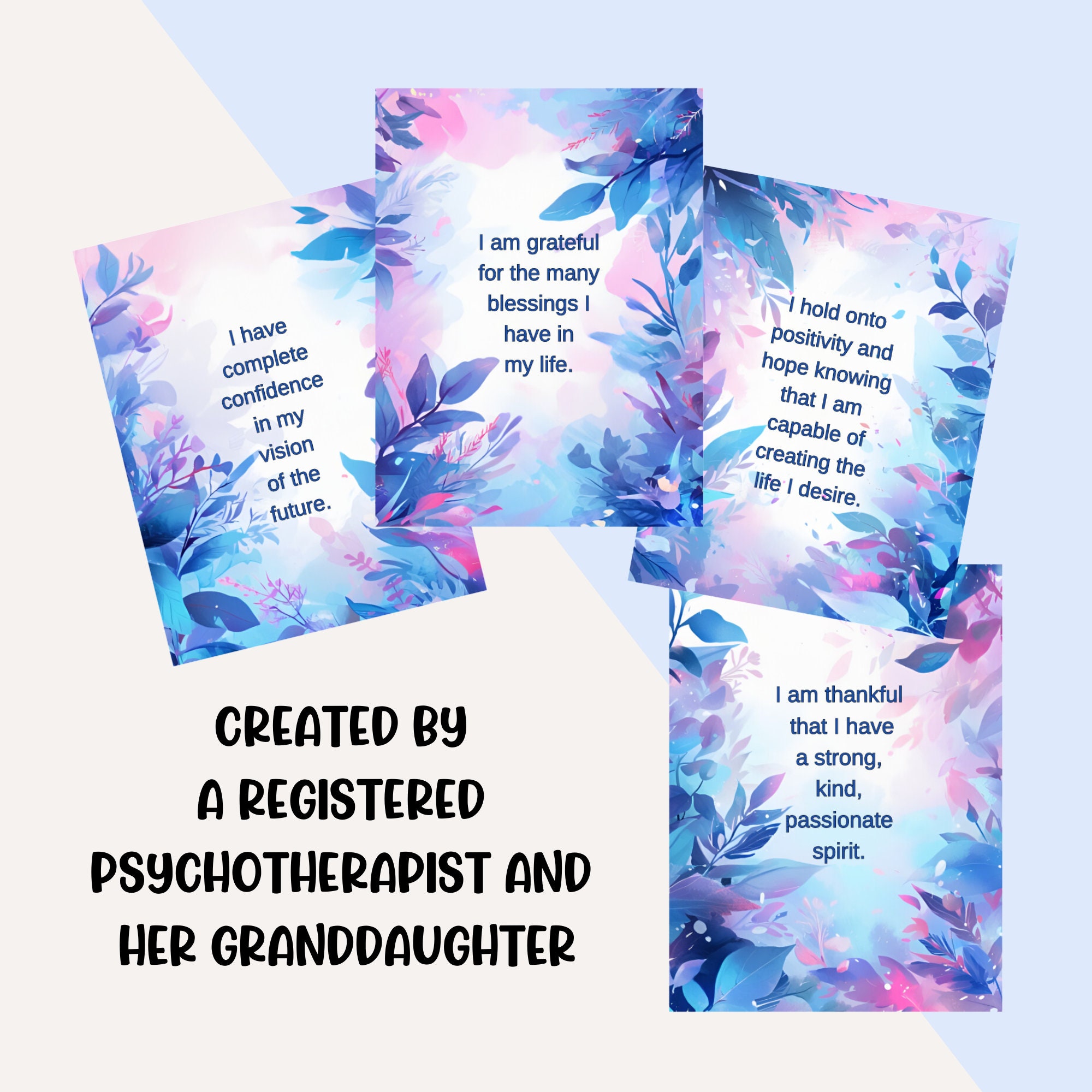 64 Resilience Affirmation Cards. Self-help Flashcards for Confidence ...