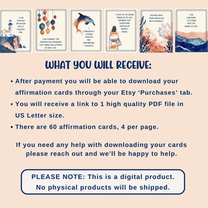 60 Positive Affirmation Cards Printable Encouragement Flashcards ...