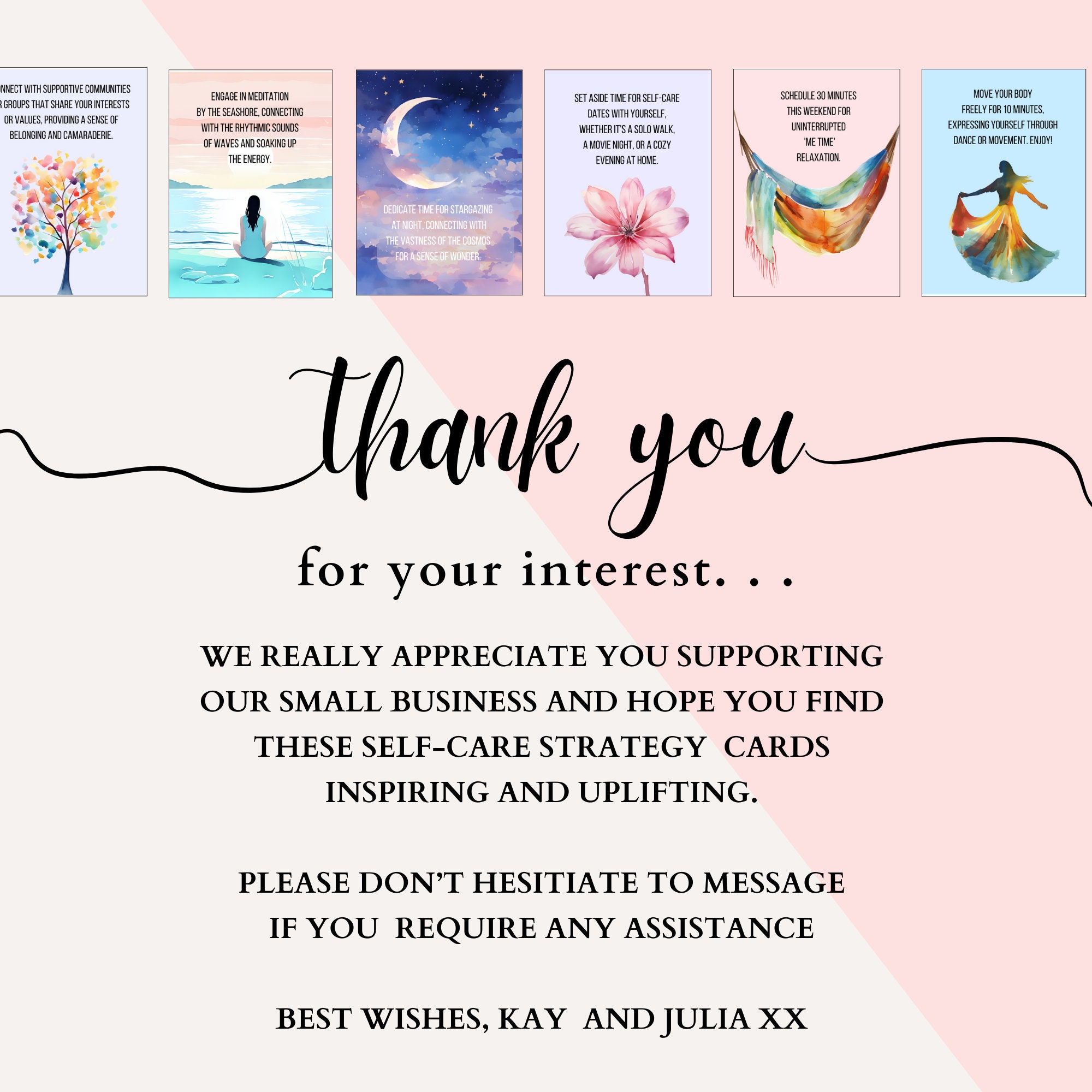 64 Self-Care Strategy Cards. Printable mindfulness flashcards. Gift for ...