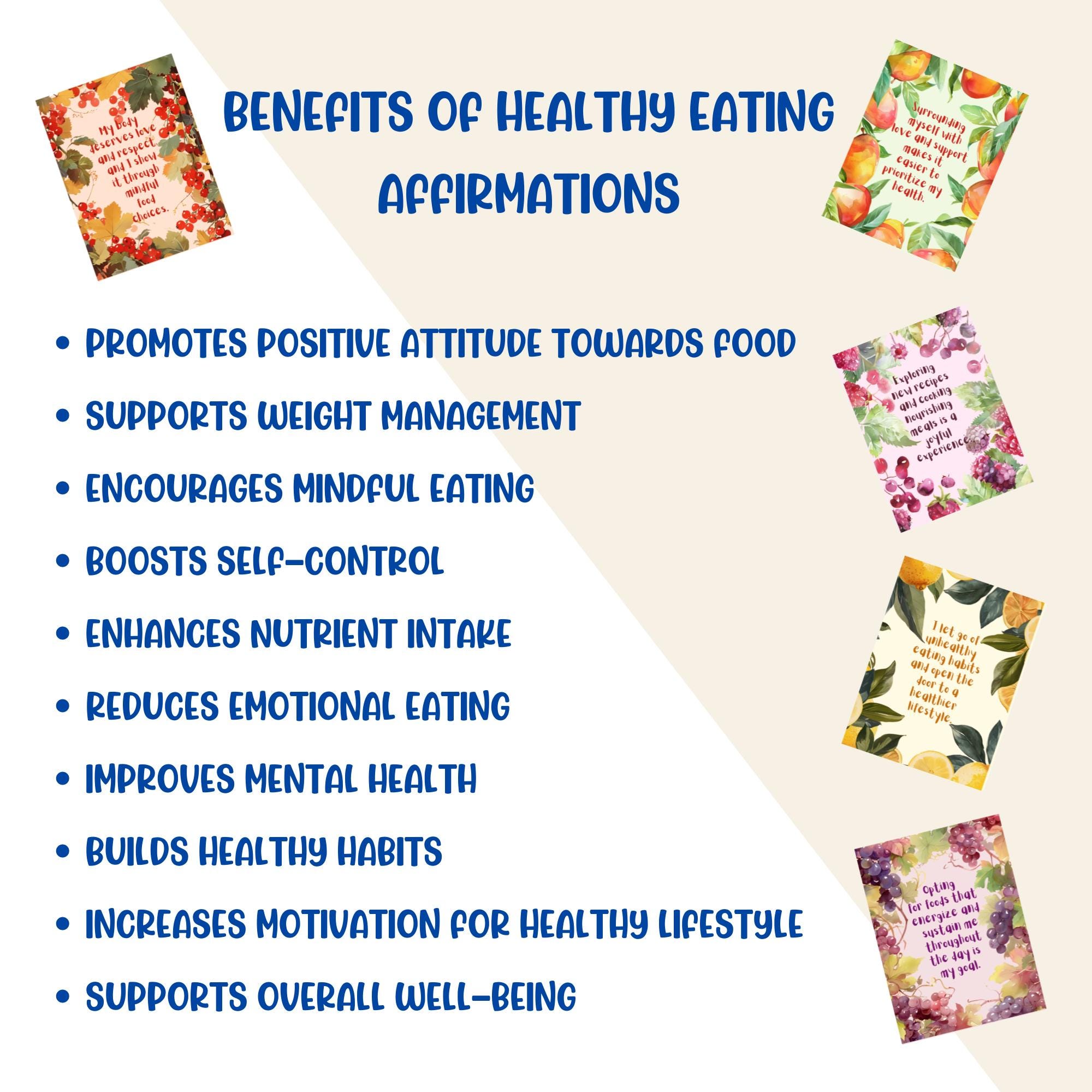 40 Healthy Eating Affirmation Cards Mindful Eating Affirmations Healthy ...