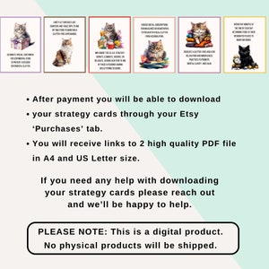 63 Cat Lovers' Declutter Strategy Cards. Gift for Tidy Home Management ...