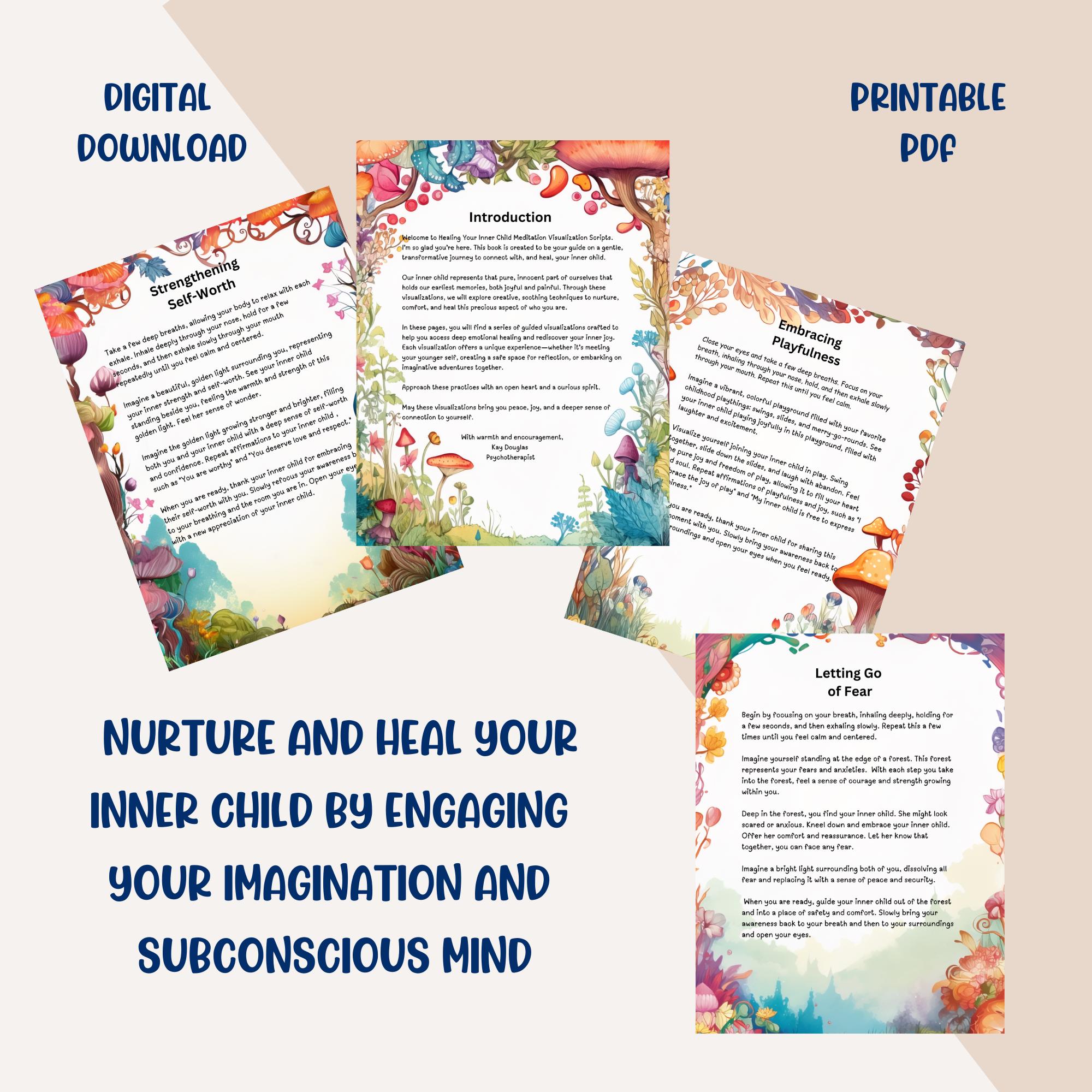 20 Healing Your Inner Child Meditation. Visualization Scripts for ...