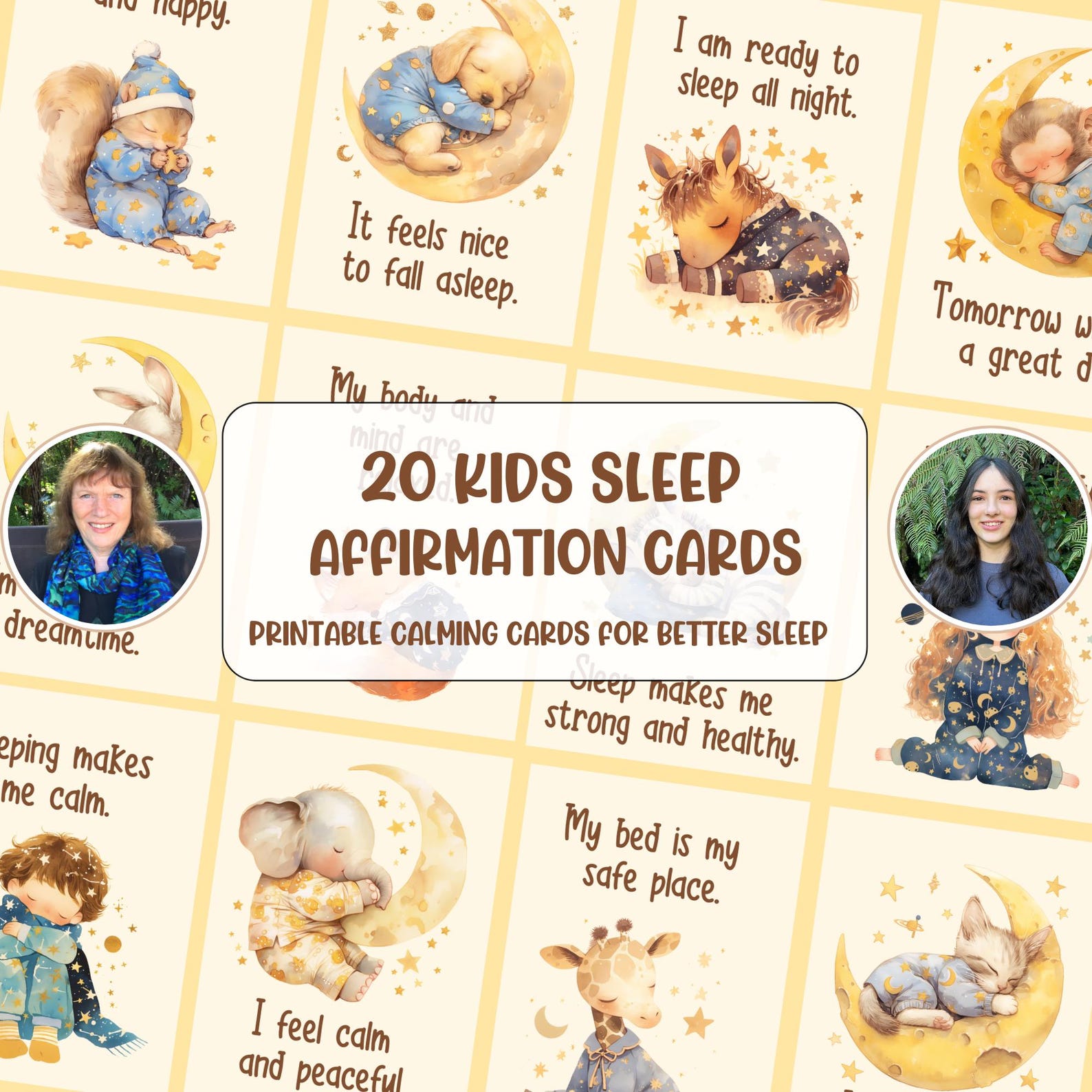 Kid's Sleep Affirmation Cards Printable Sleep Affirmations for Children ...