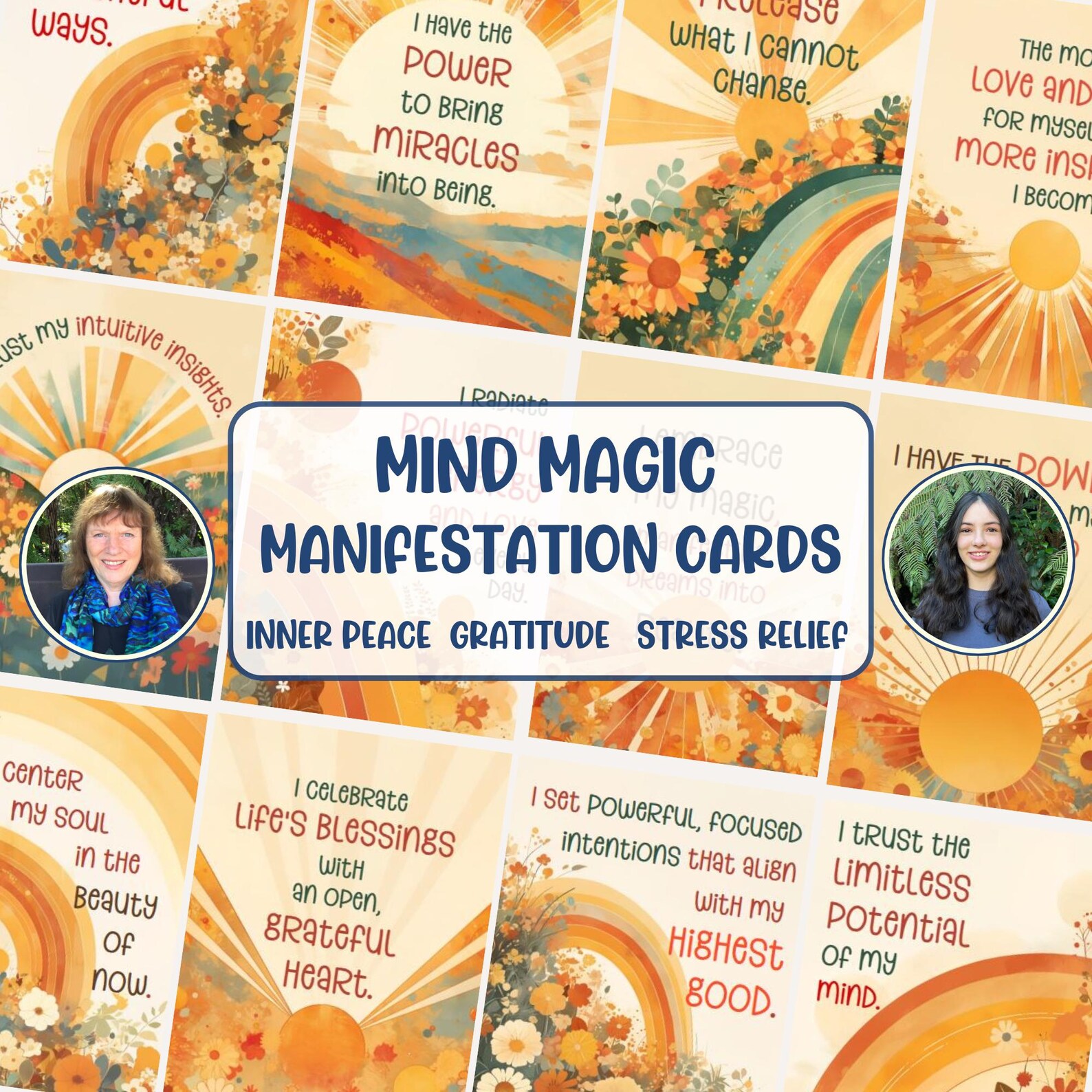 64 Manifestation Affirmation Cards Spiritual Growth Mind Magic Cards ...