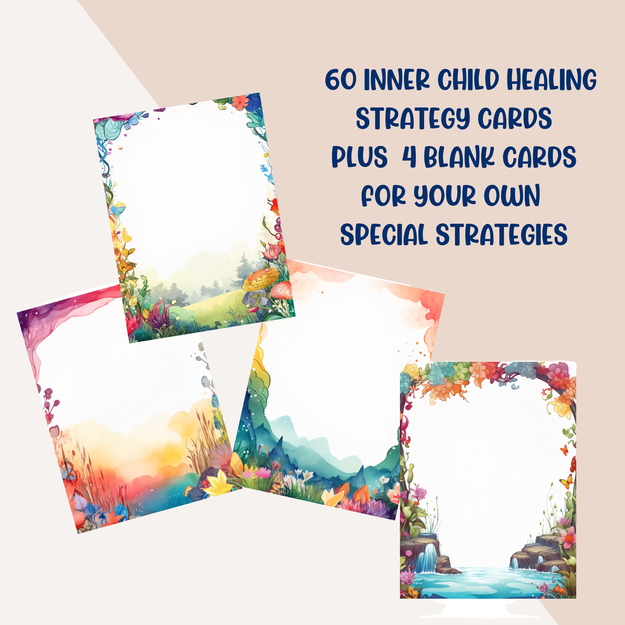 Heal Your Inner Child Strategy Cards Childhood Trauma Recovery Adverse ...