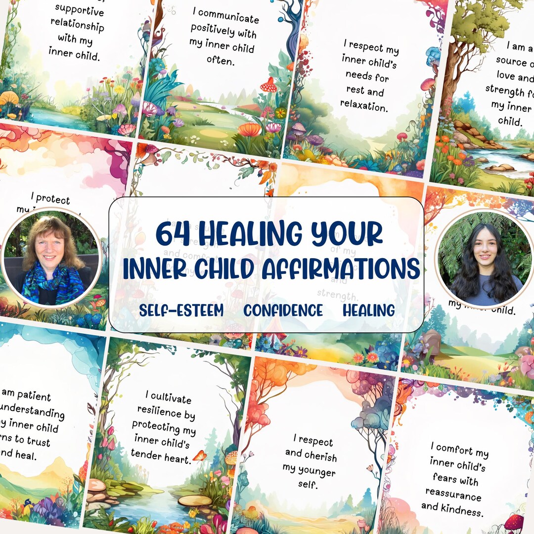Heal Your Inner Child Affirmation Cards Childhood Trauma Recovery ...