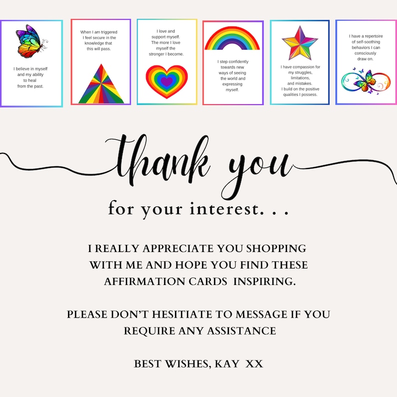 60 Trauma Recovery Affirmation Cards. Digital Download. Printable Card ...