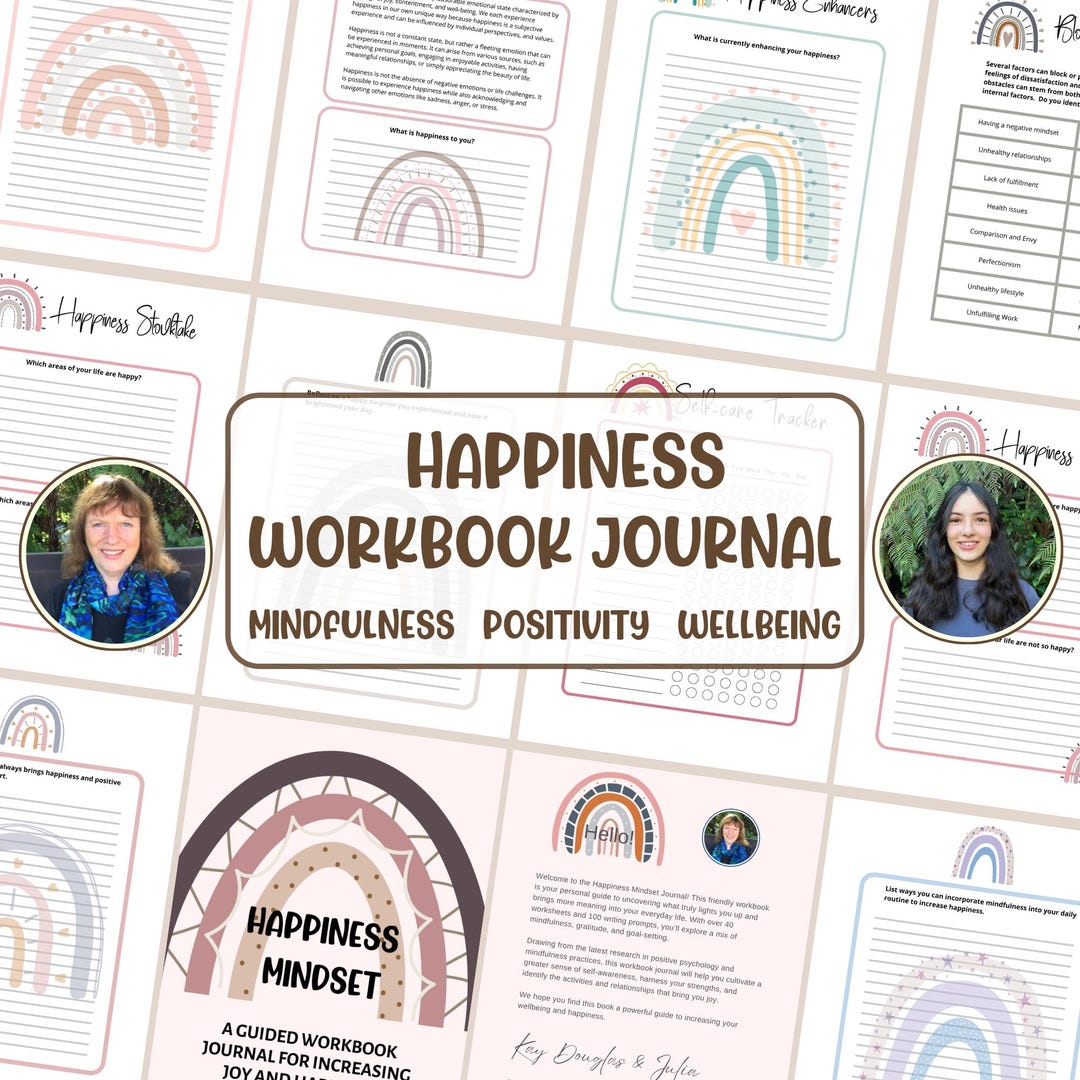 Happiness Journal Printable Journal for Self-care & Self-love Wellness ...