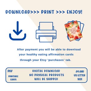 40 Healthy Eating Affirmation Cards Mindful Eating Affirmations Healthy ...