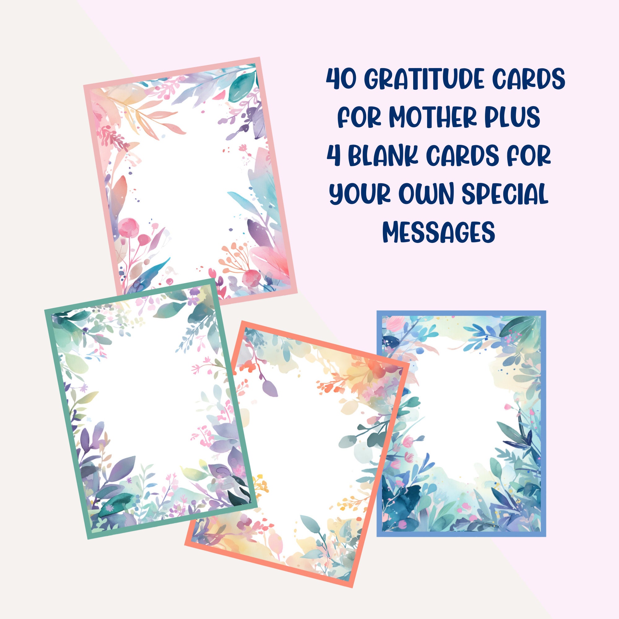 44 Mother Appreciation Cards Mom Affirmations for Gratitude to Mother ...
