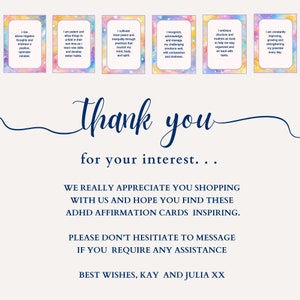 64 ADHD Affirmation Cards. Attention Deficit Flashcards. Neurodiversity ...