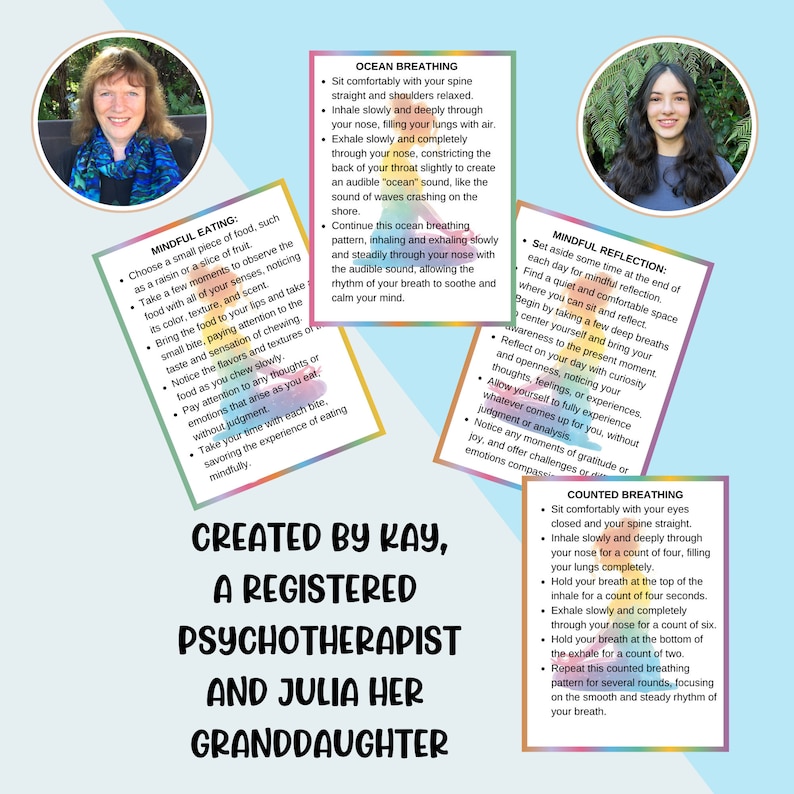 36 Mindfulness Cards Guided Meditation Scripts Gift for Her Breathing ...