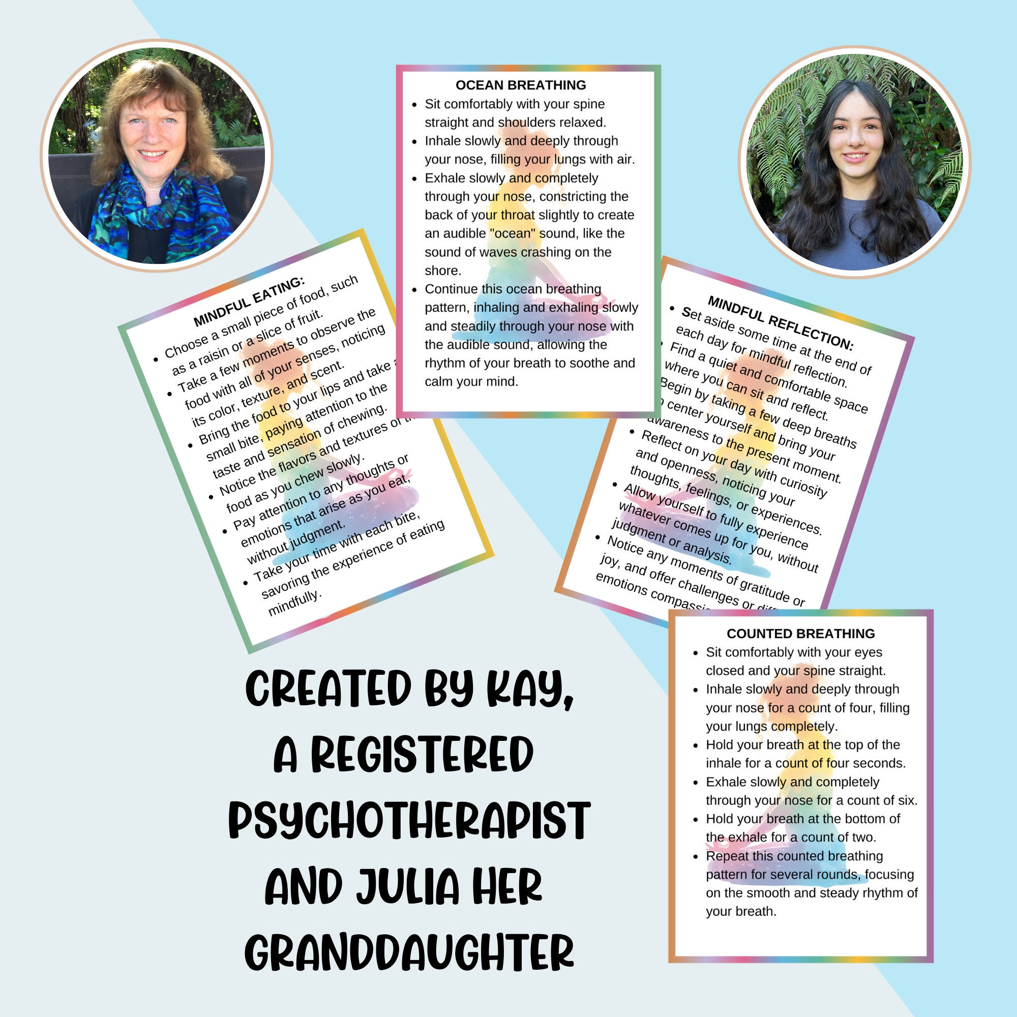 36 Mindfulness Cards Guided Meditation Scripts Gift for Her Breathing ...