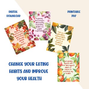 40 Healthy Eating Affirmation Cards Mindful Eating Affirmations Healthy ...