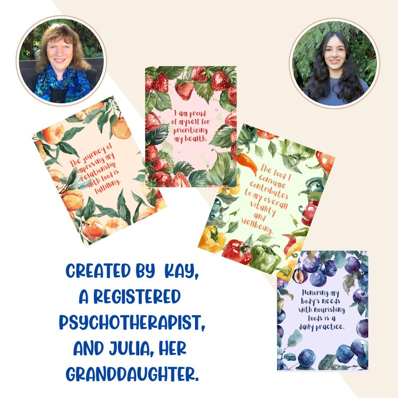 40 Healthy Eating Affirmation Cards Mindful Eating Affirmations Healthy ...