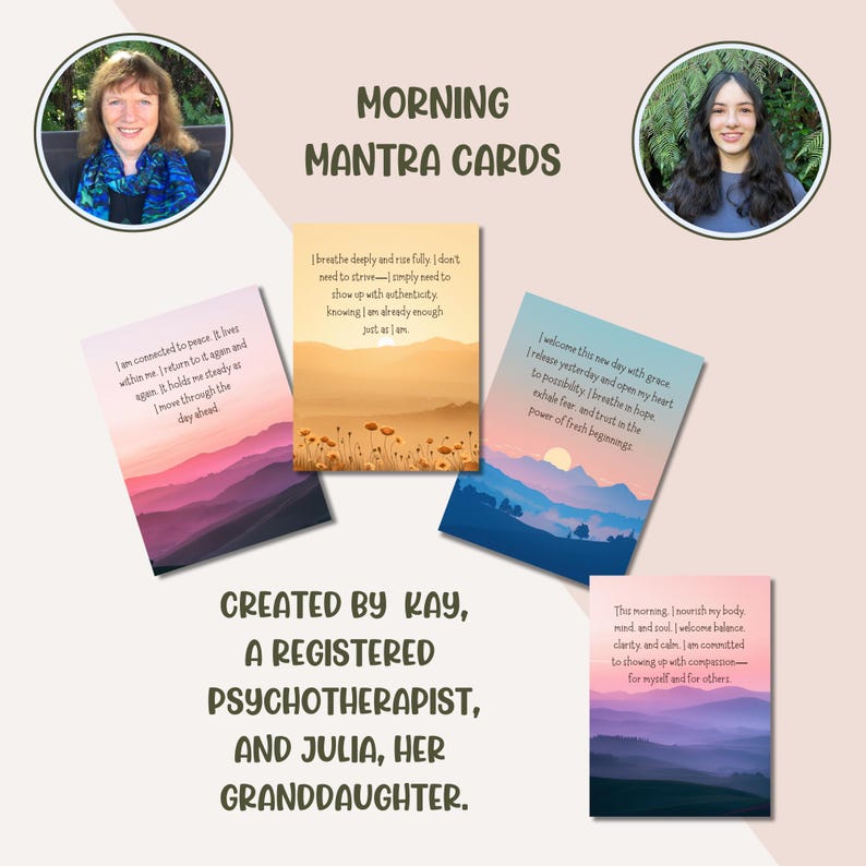 Daily Morning Affirmation Cards Mental Health Affirmations Printable ...