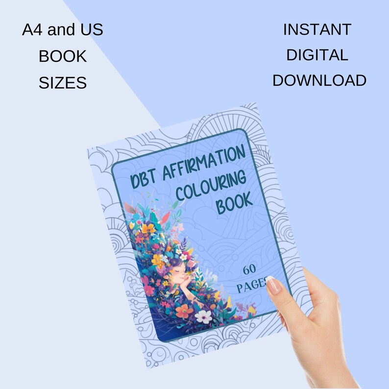 DBT Affirmation Coloring Pages Mindfulness Dialectical Behavior Therapy ...