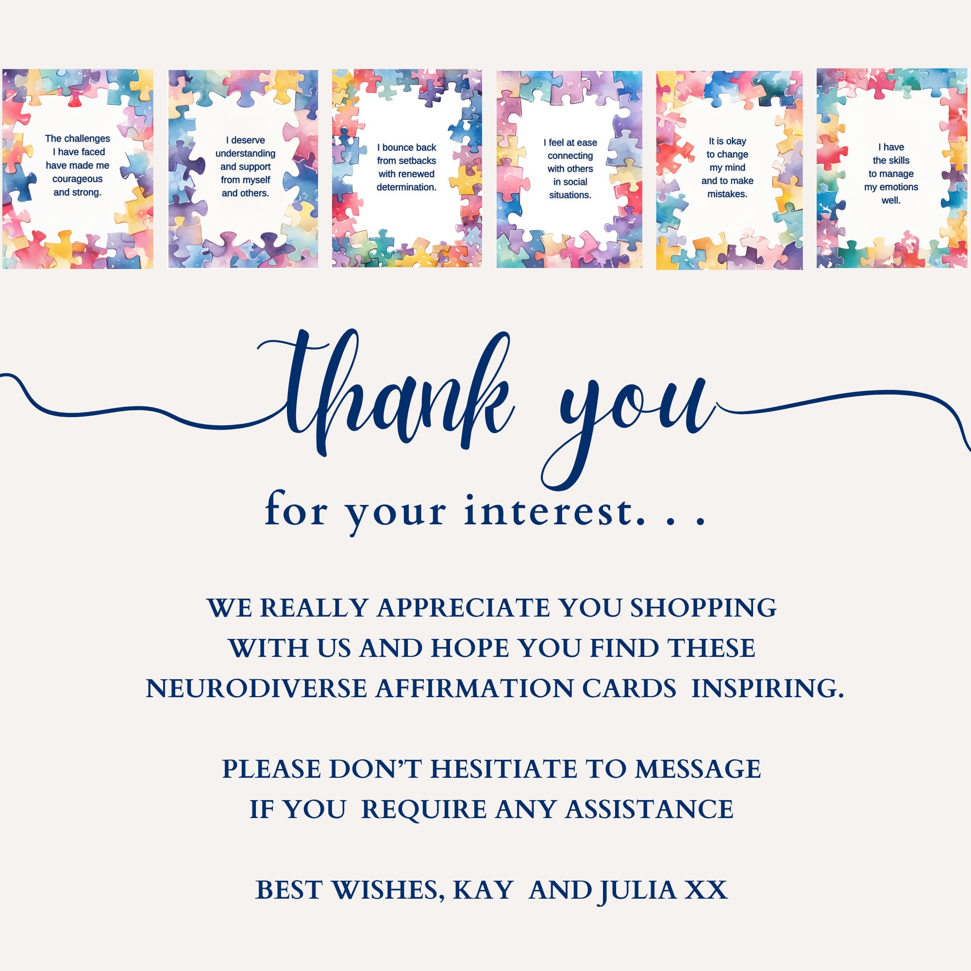 64 Neurodivergent Affirmation Cards ADHD Autism Neurodiversity Deck ...