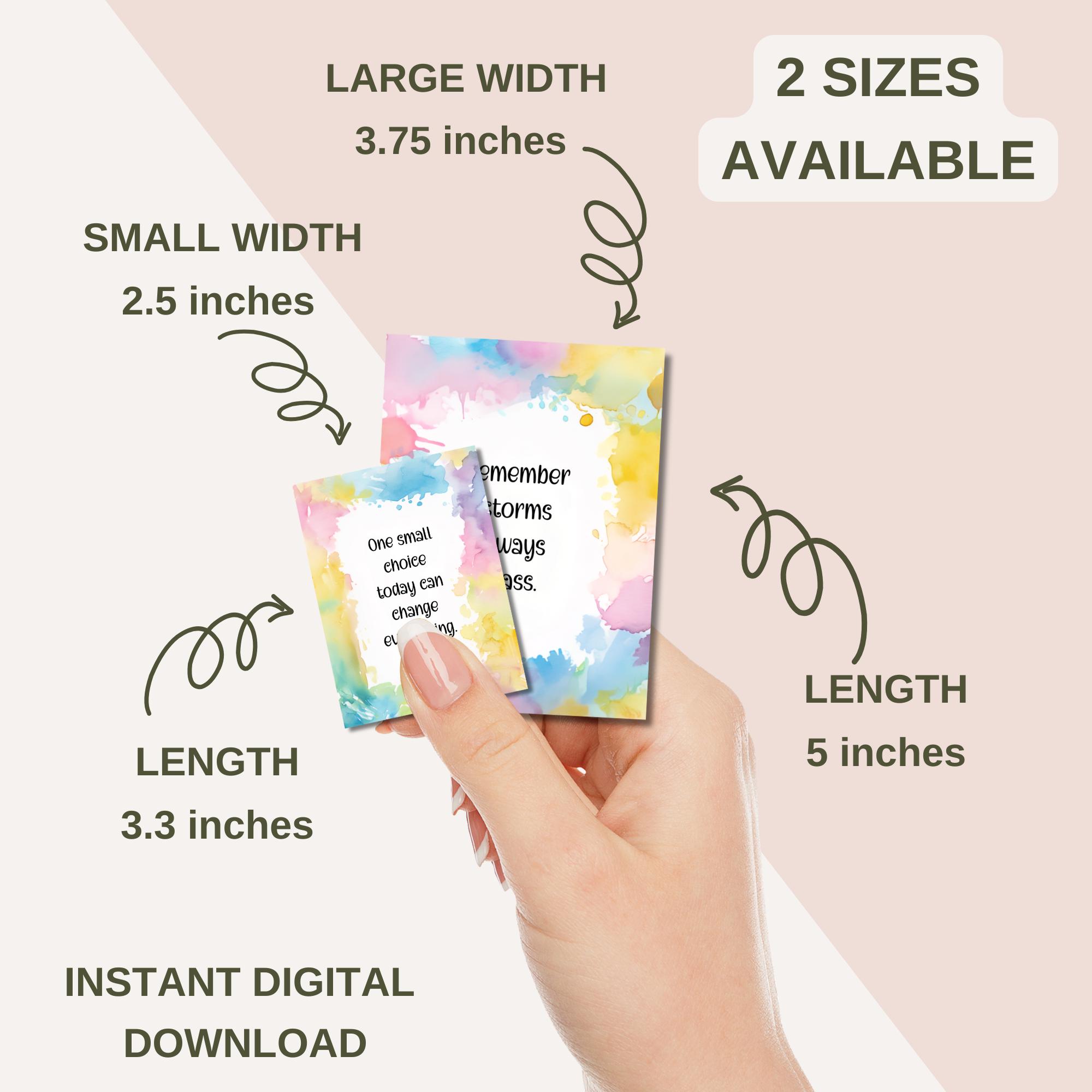 60 Positive Affirmation Cards Printable Affirmations for Self Care ...