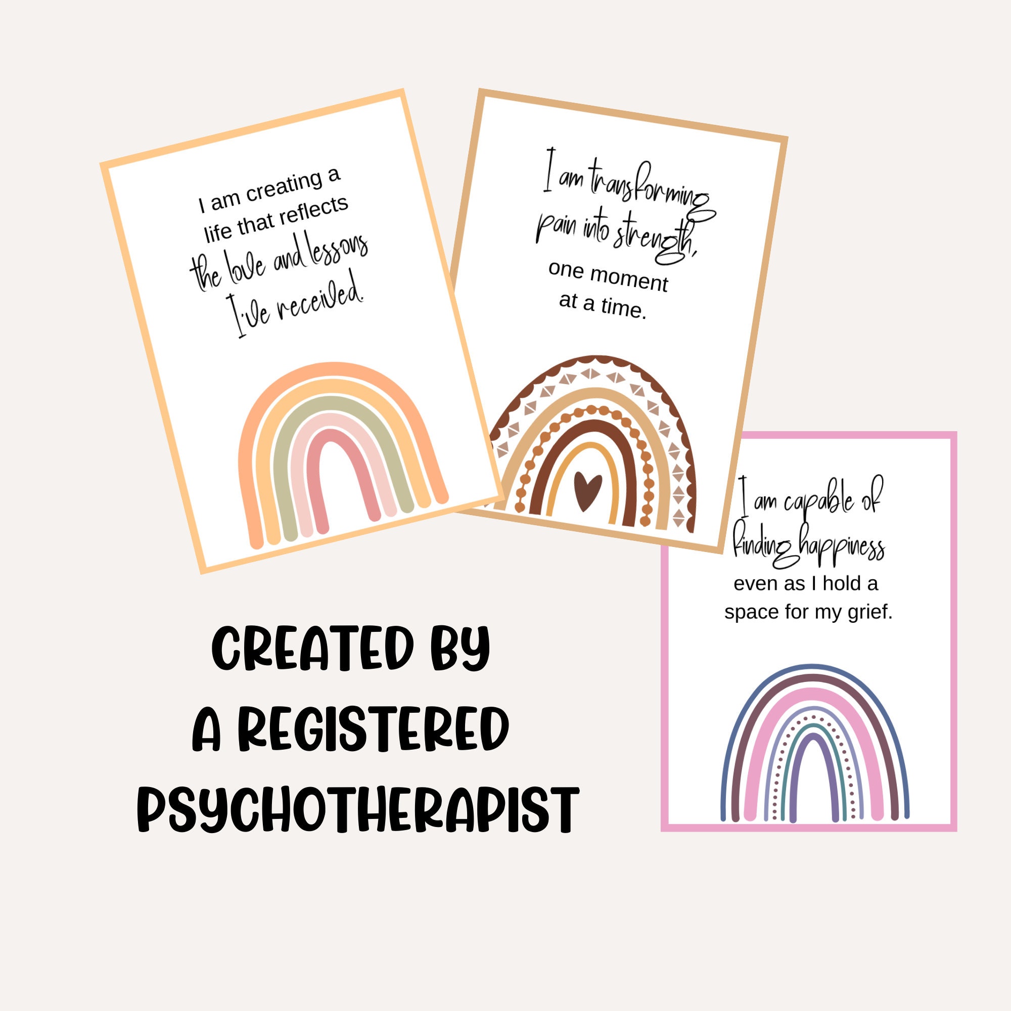 60 Grief and Loss Affirmation Cards. Recovery Card Deck. Heartbreak or ...