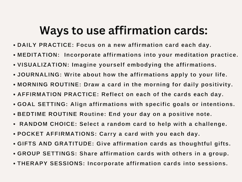 60 DBT Affirmation Cards. Positive Printable Card Deck. Digital ...