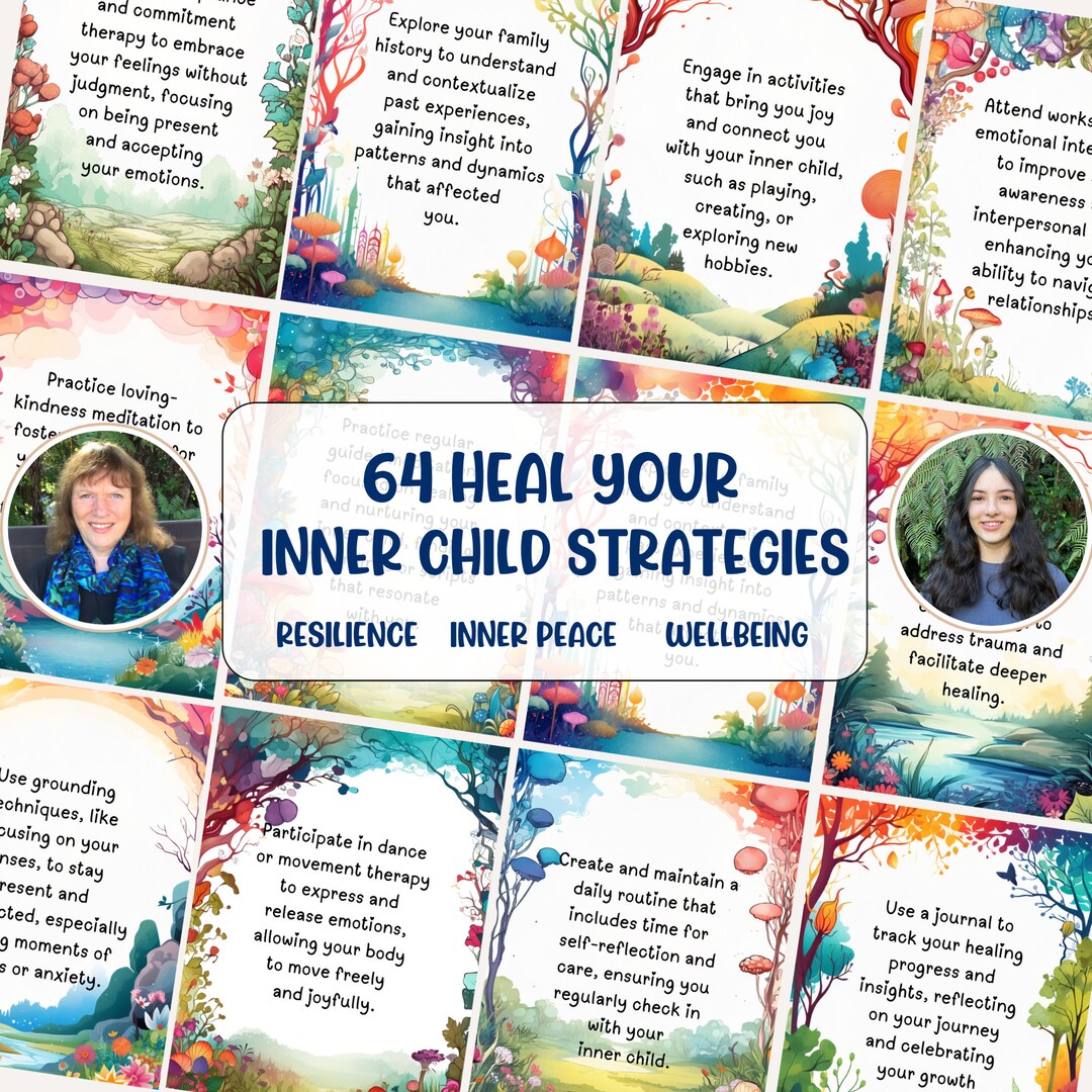 Heal Your Inner Child Strategy Cards Childhood Trauma Recovery Adverse ...