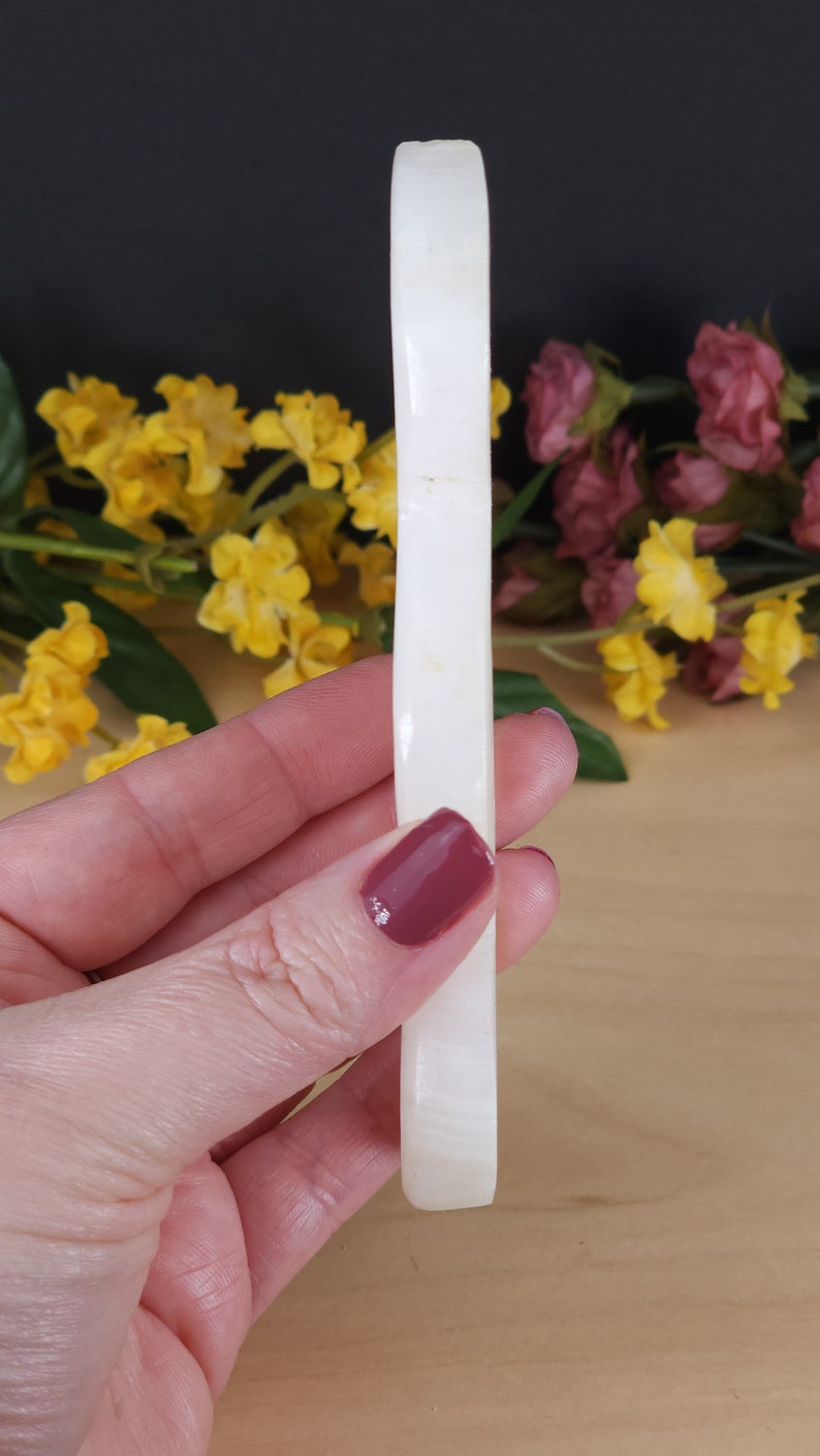 Gorgeous Triple Moon Goddess Pink Calcite Crystal Carving | Altar Dish ...