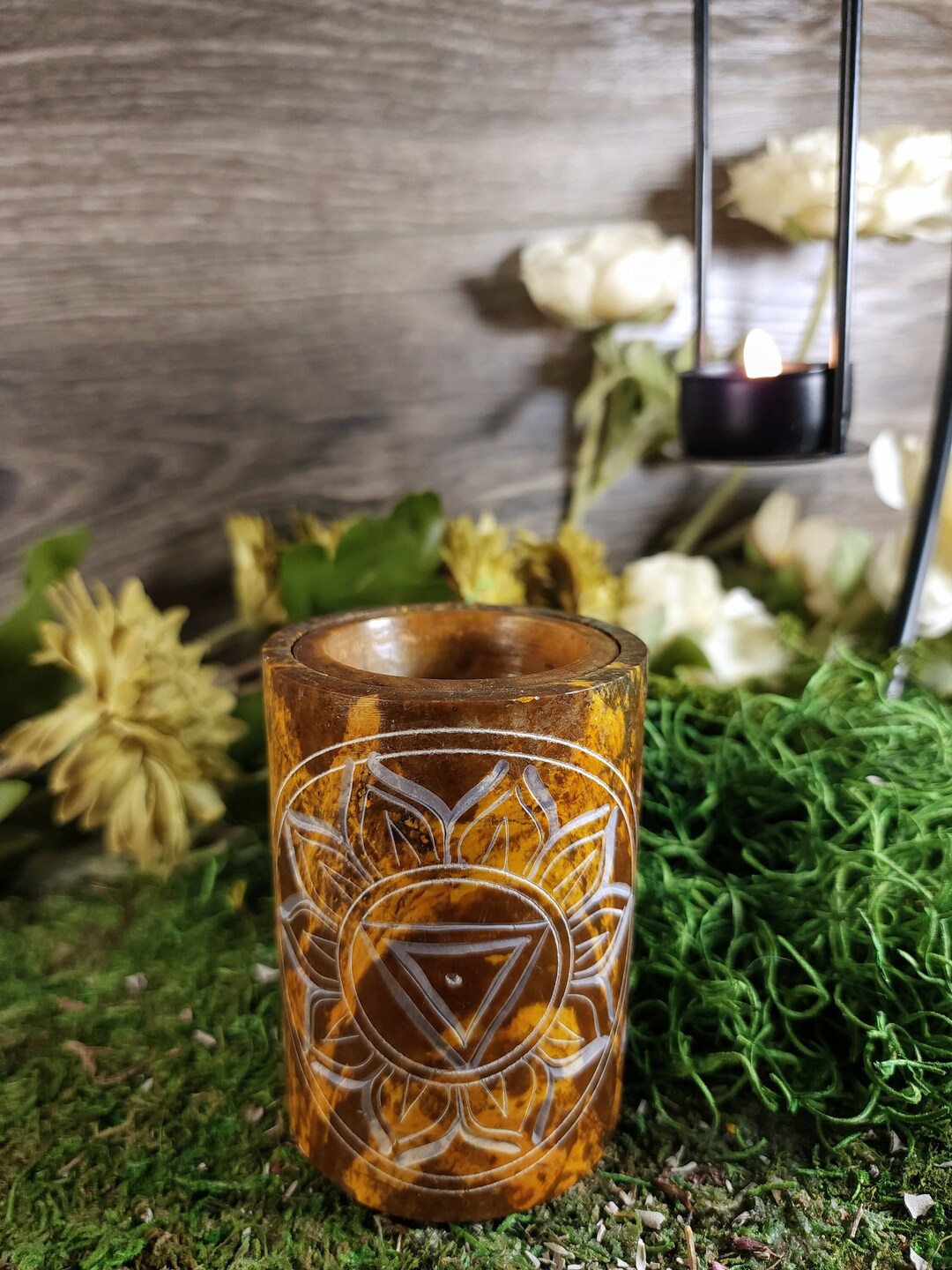 Solar Plexus Chakra Diffuser Tealight Candle Warmer Wax Melt Incense ...